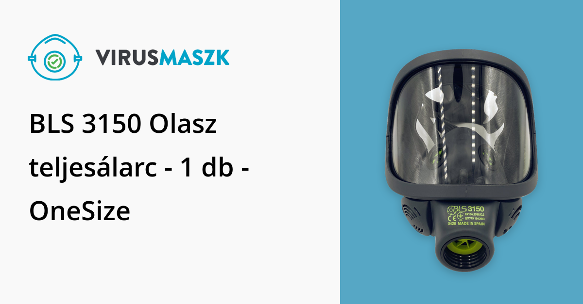 BLS 3150 Olasz teljesálarc - 1 db | Vírusmaszk